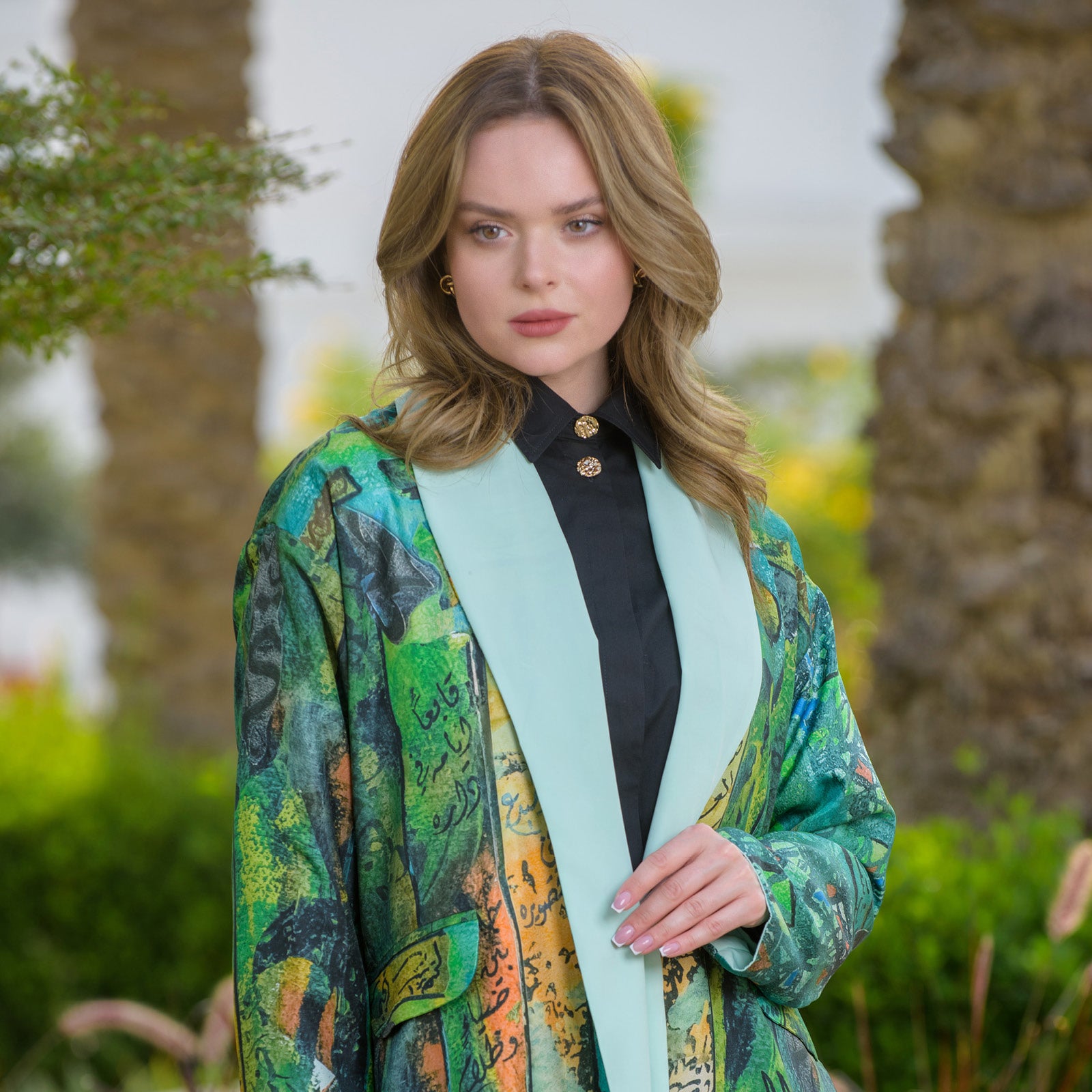 The Magic of Art & Pen - Reversible Cardigan (Mint) – ANNADA